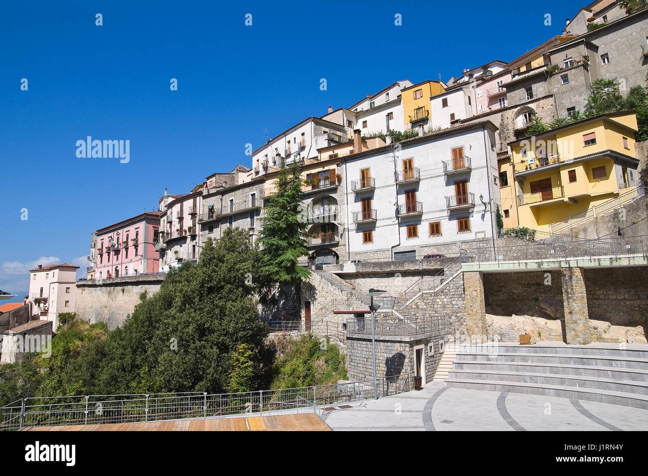 Panoramic view of Viggianello. Basilicata. Italy Stock Photo - Alamy