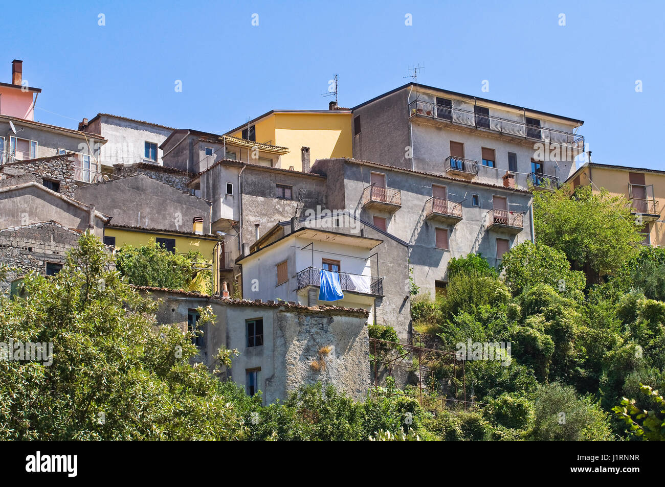 Panoramic view of Viggianello. Basilicata. Italy Stock Photo - Alamy