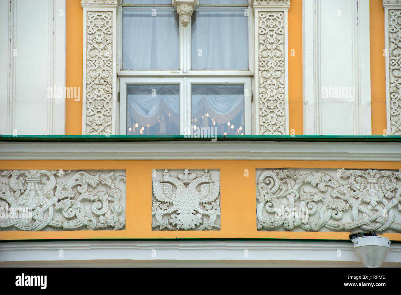 The architectural decoration of the Windows of the faceted chamber in ...