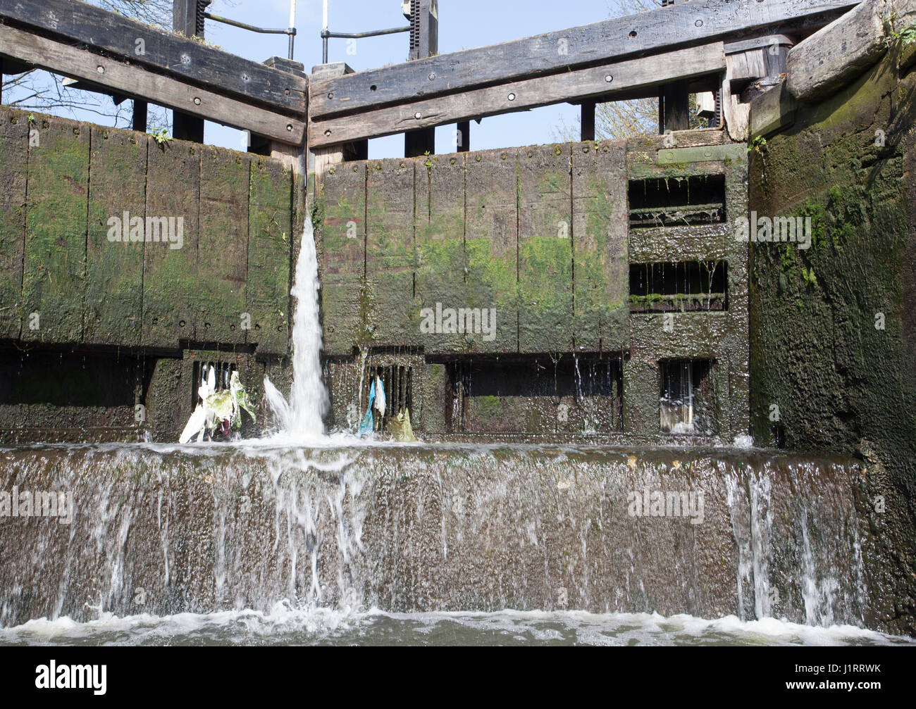 lock gates on the Hanwell flight Stock Photo - Alamy