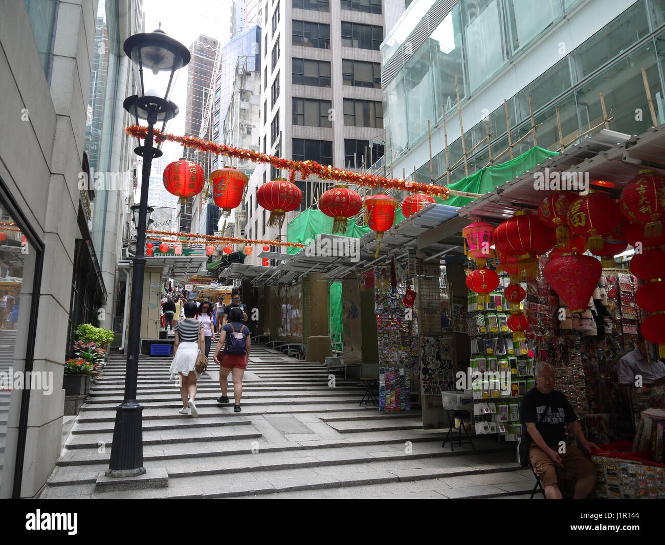 Pottinger Street, Central, Hong Kong, China Stock Photo - Alamy