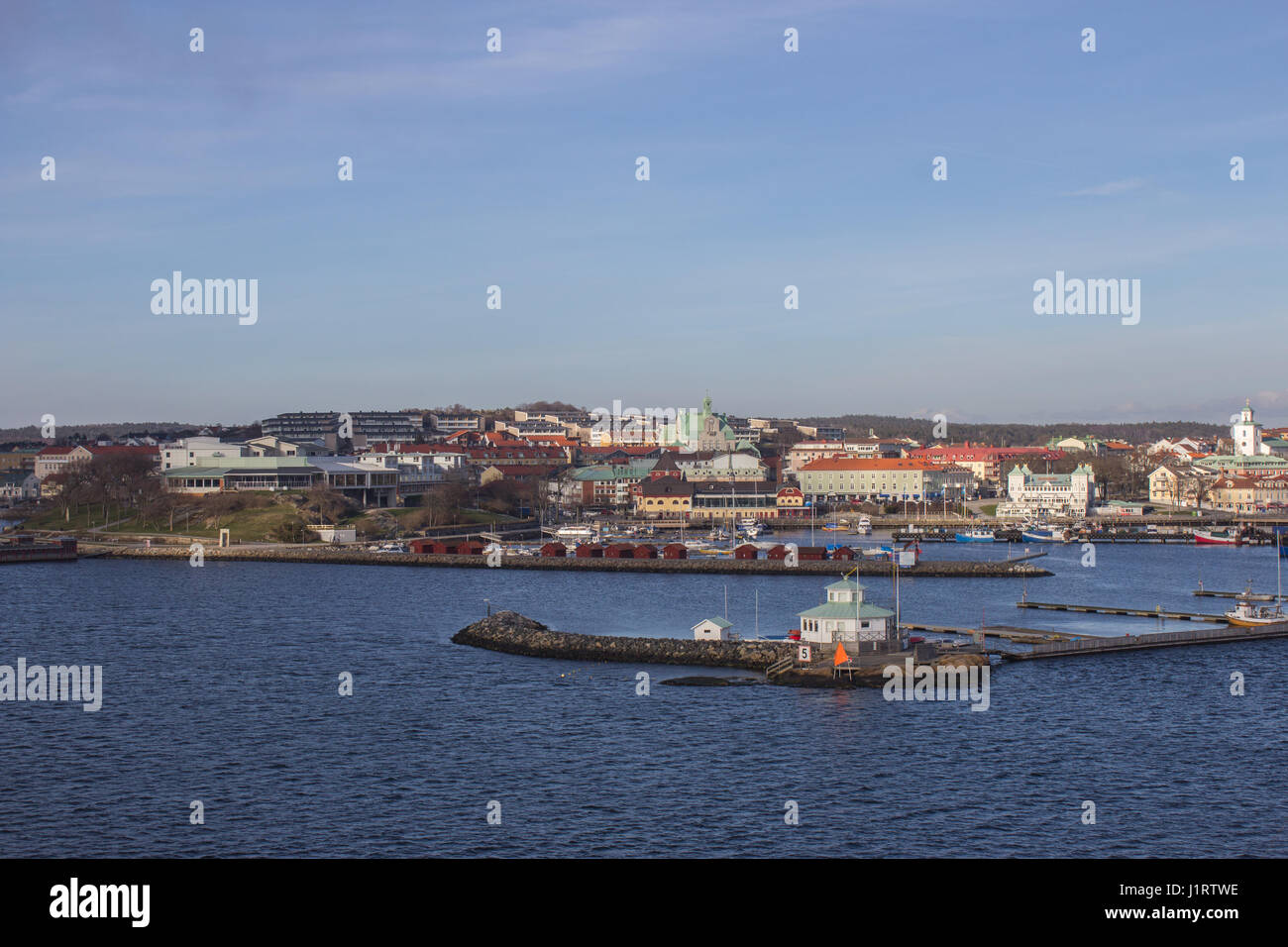 The city of Stromstad in vastra Gotaland county in western Sweden Stock ...