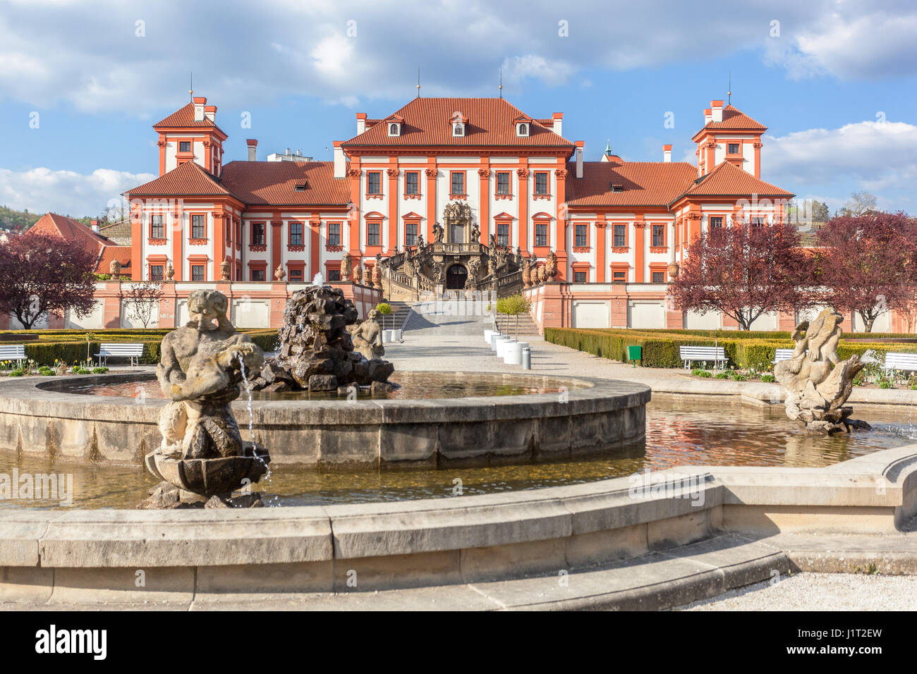 Prague Troja castle, Prague castle, Czech Republic, Europe Stock Photo ...