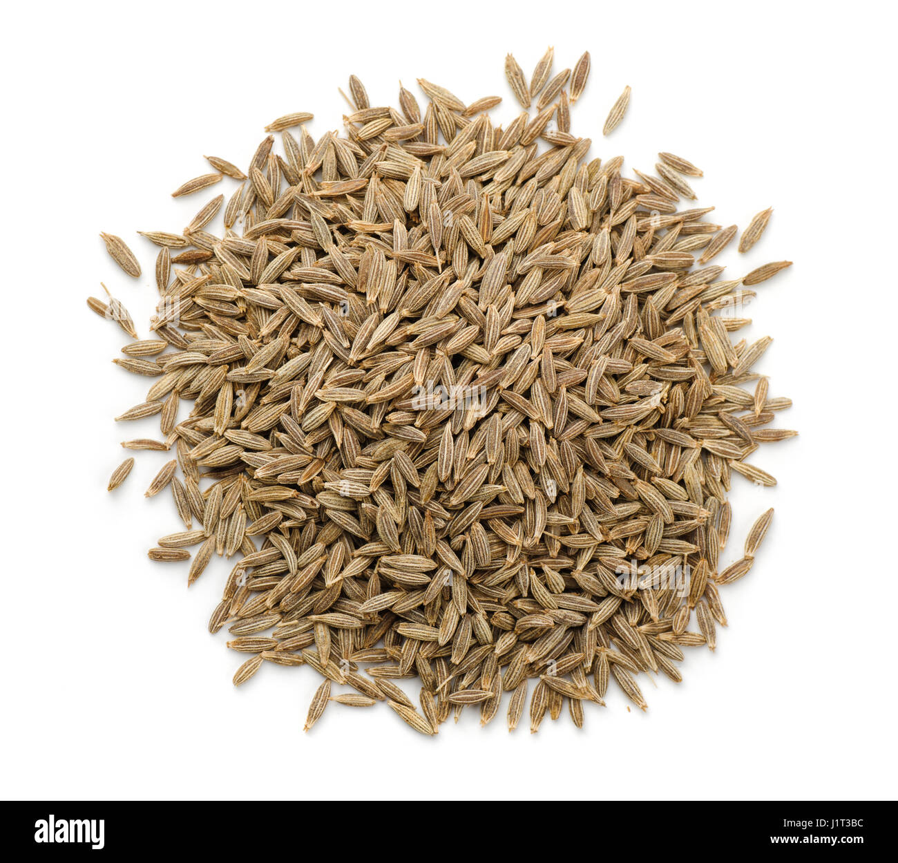 Top view of cumin seeds isolated on white Stock Photo - Alamy