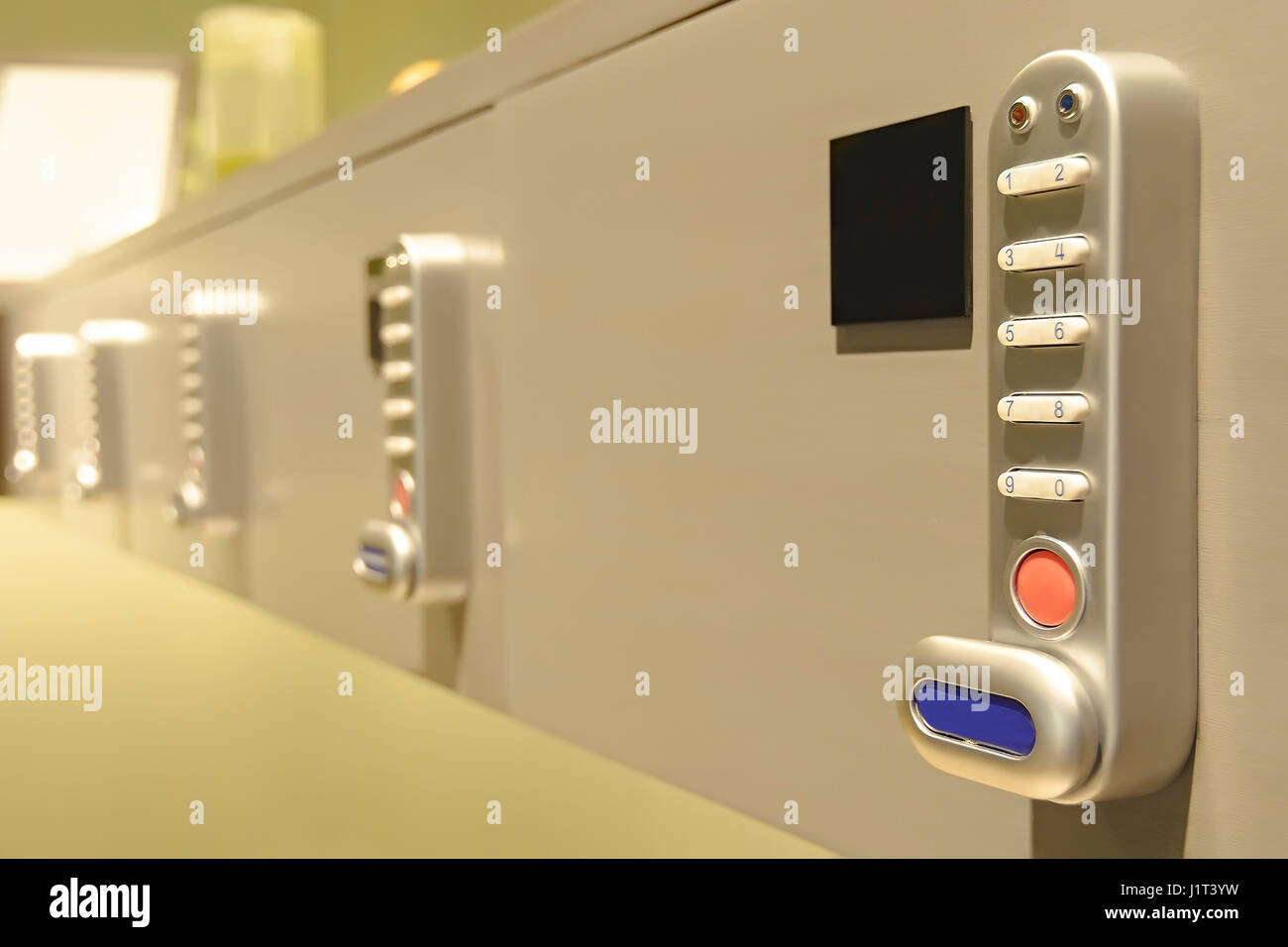 Close-up of modern, digital coded lock Stock Photo - Alamy