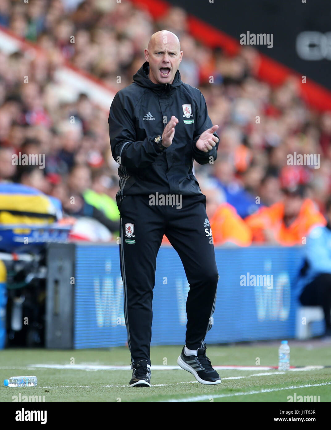 Middlesbrough manager Steve Agnew during the Premier League match at ...