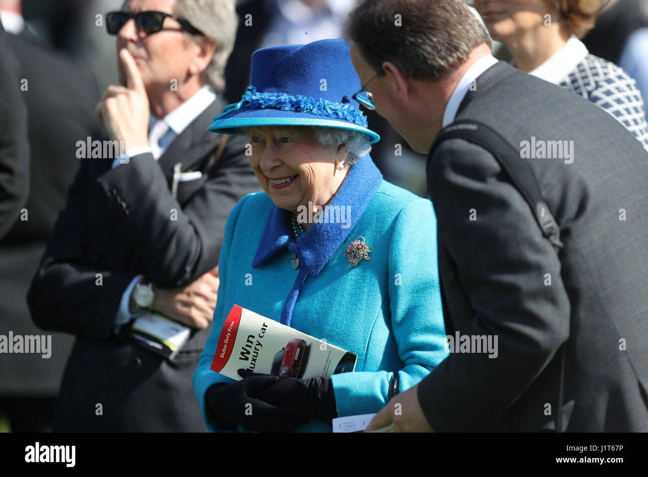 Queen Elizabeth II attends the Dubai Duty Free Spring Trials and Beer ...