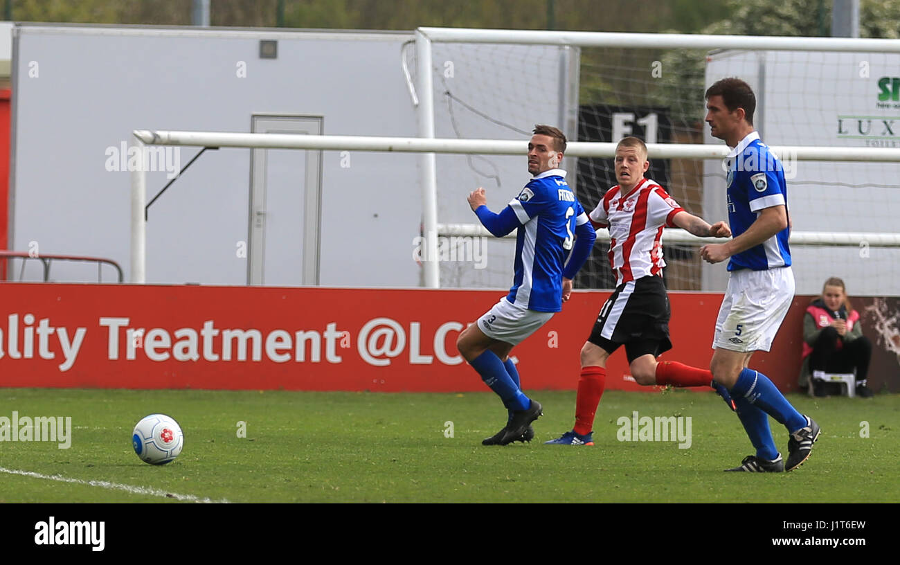 Lincoln City's Terry Hawkridge scores his side's second goal of the ...