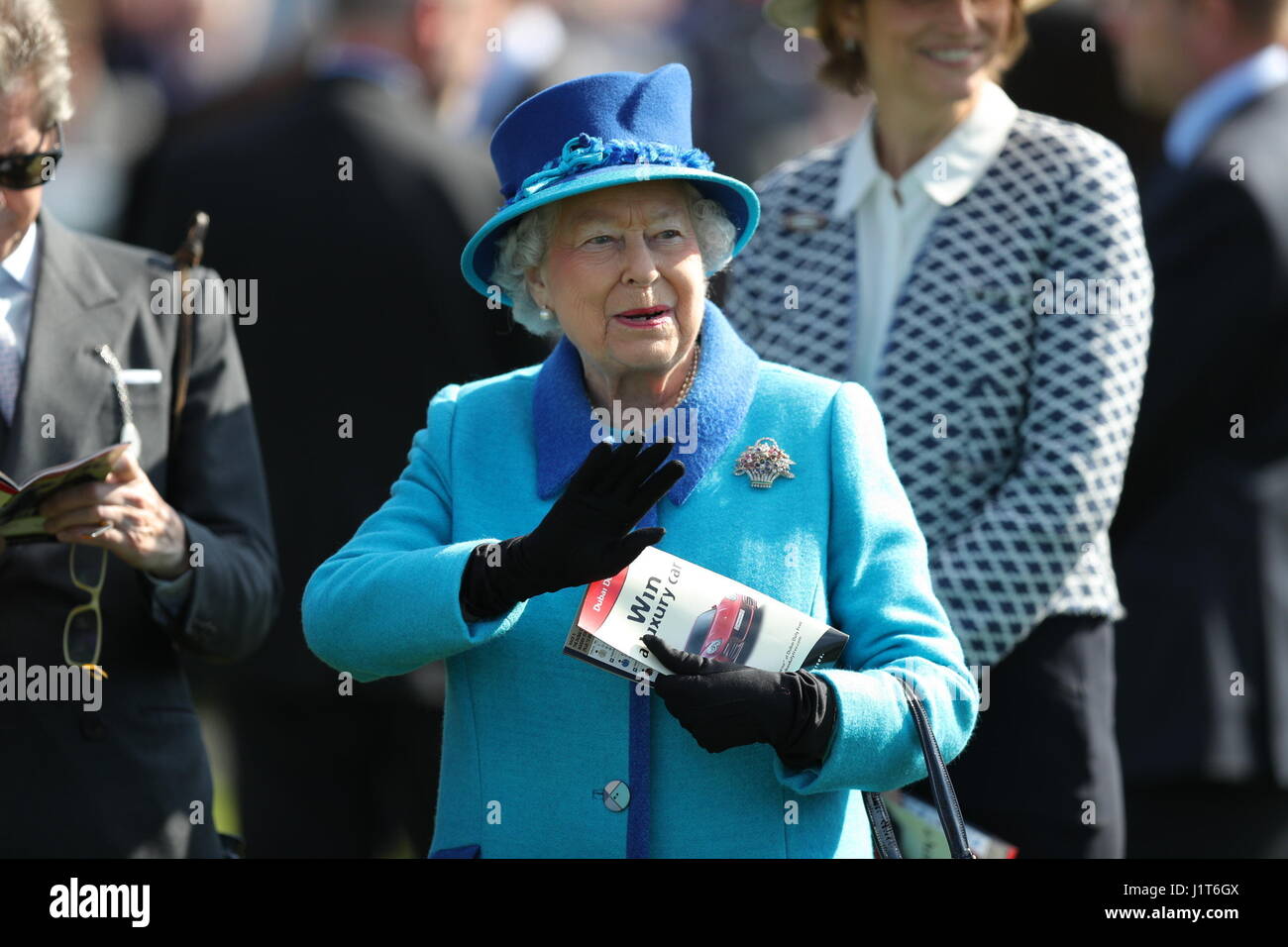 Queen Elizabeth II attends the Dubai Duty Free Spring Trials and Beer ...