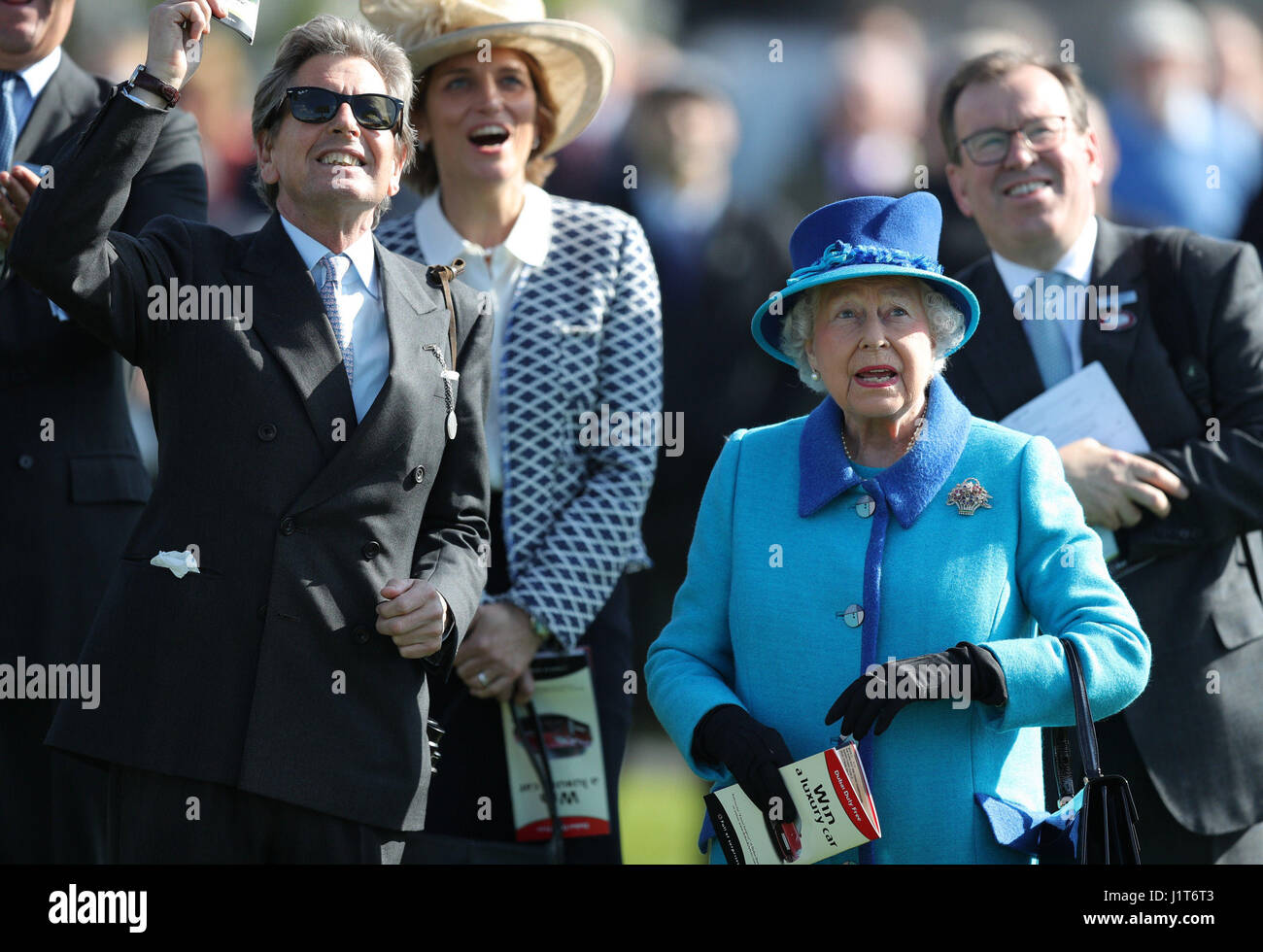 Queen Elizabeth II attends the Dubai Duty Free Spring Trials and Beer ...