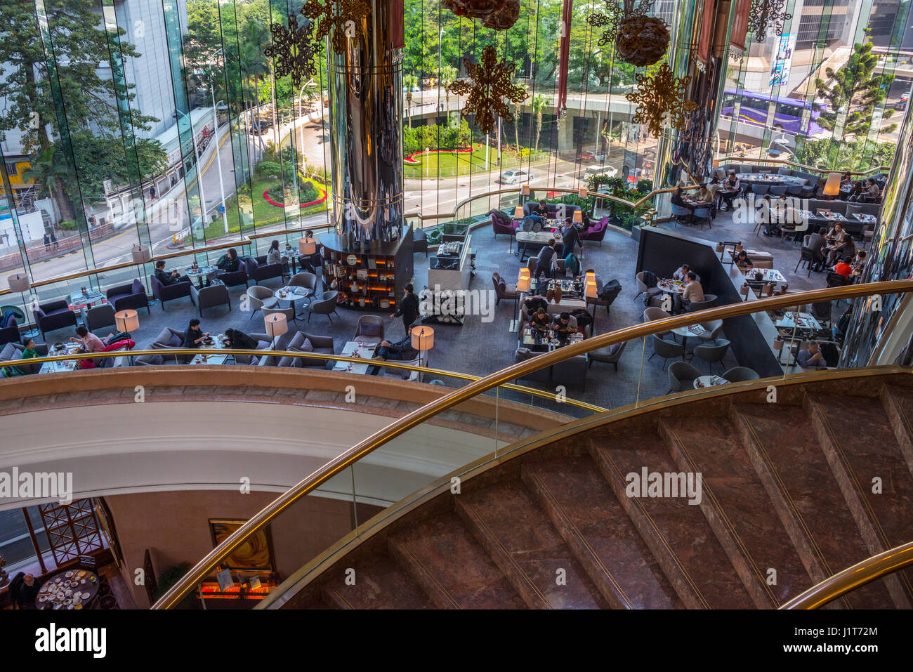 JW Marriott Hotel, Hong Kong, Lounge Area Stock Photo - Alamy