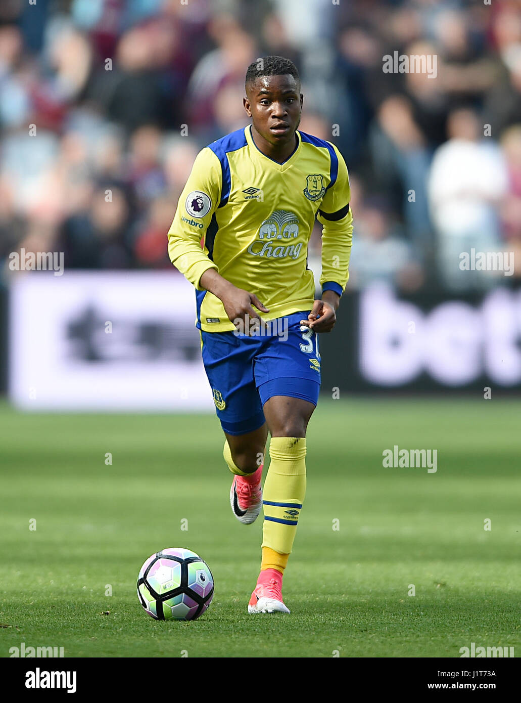 Everton's Ademola Lookman during the Premier League match at London ...