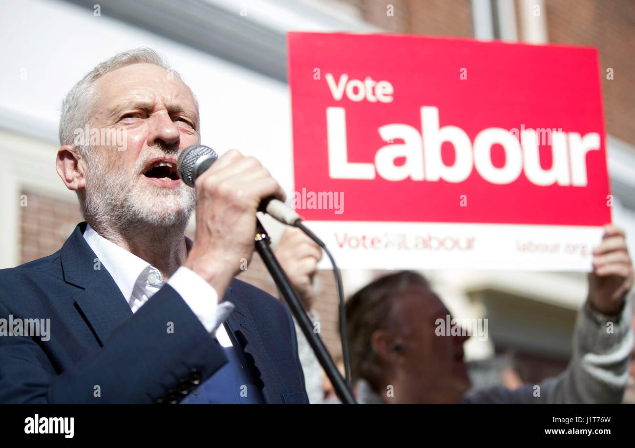 Labour leader Jeremy Corbyn on the general election campaign trail in ...