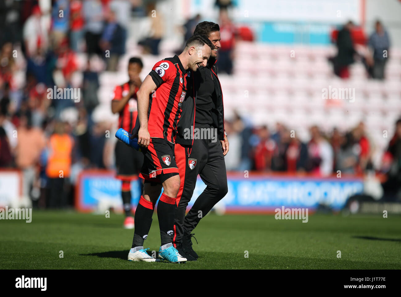 AFC Bournemouth's Marc Pugh (left) after the Premier League match at ...
