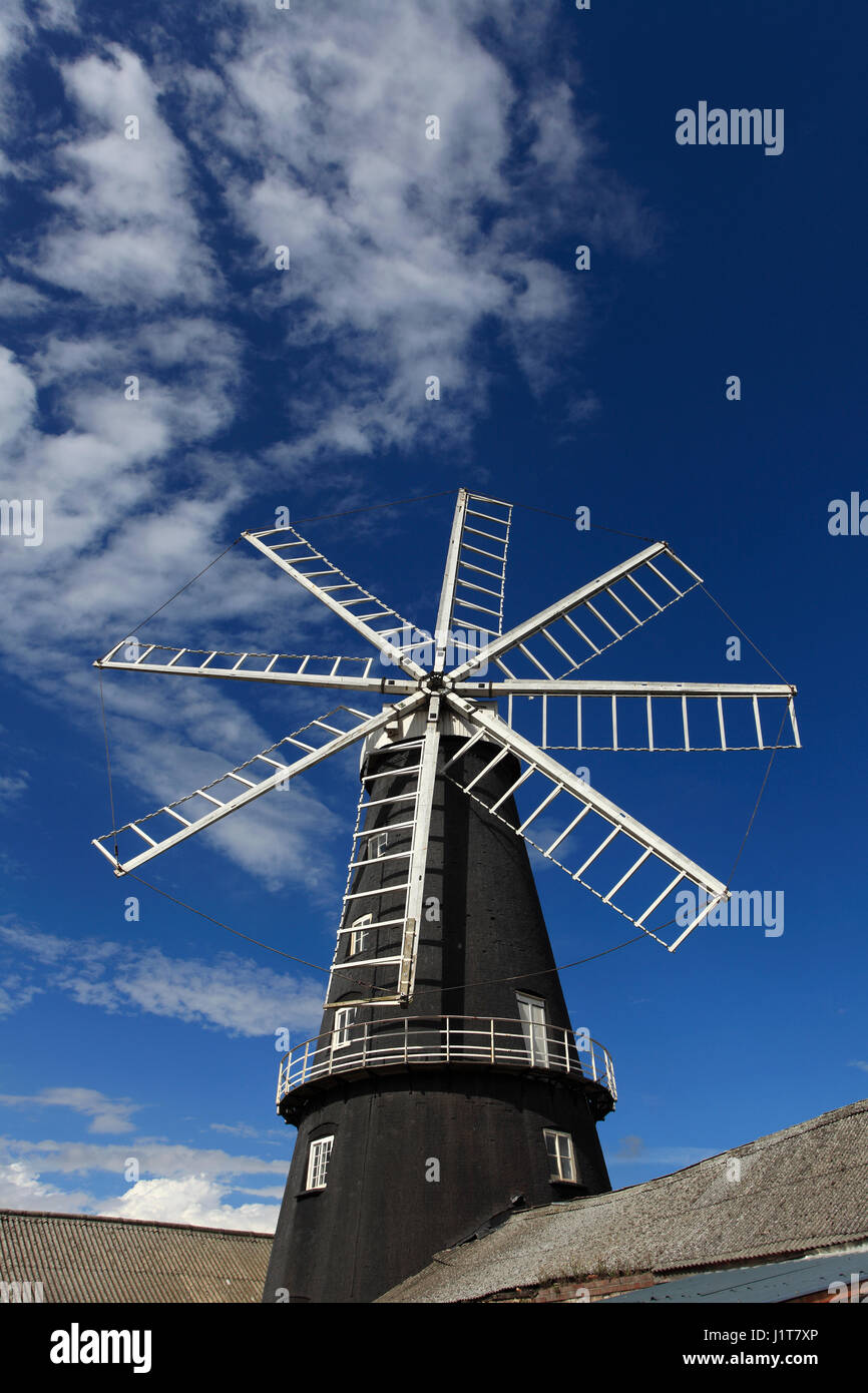 Heckington Windmill, Heckington village, Lincolnshire England, UK Stock ...