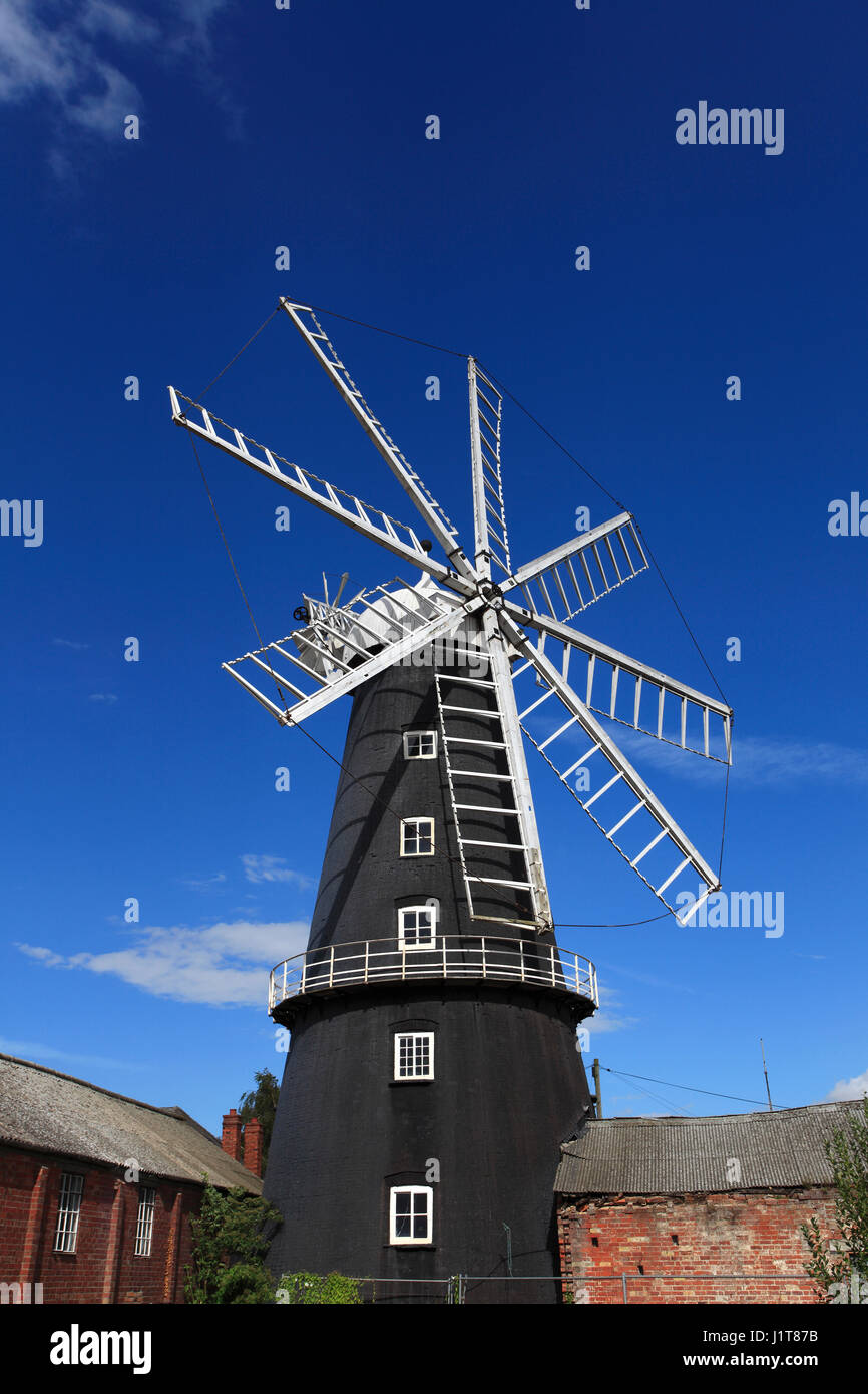 Heckington Windmill, Heckington village, Lincolnshire England, UK Stock ...