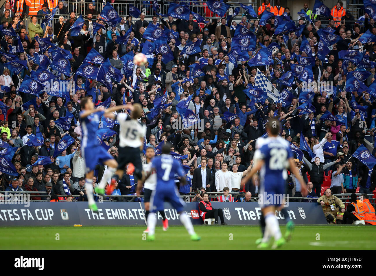 Chelsea supporters stadium hi-res stock photography and images - Alamy