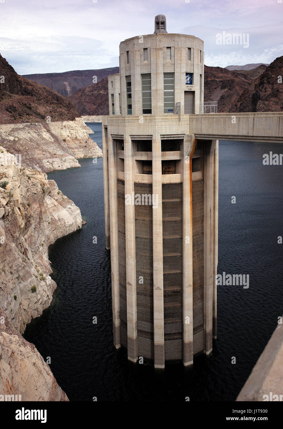 Water tower at Hoover dam Stock Photo - Alamy