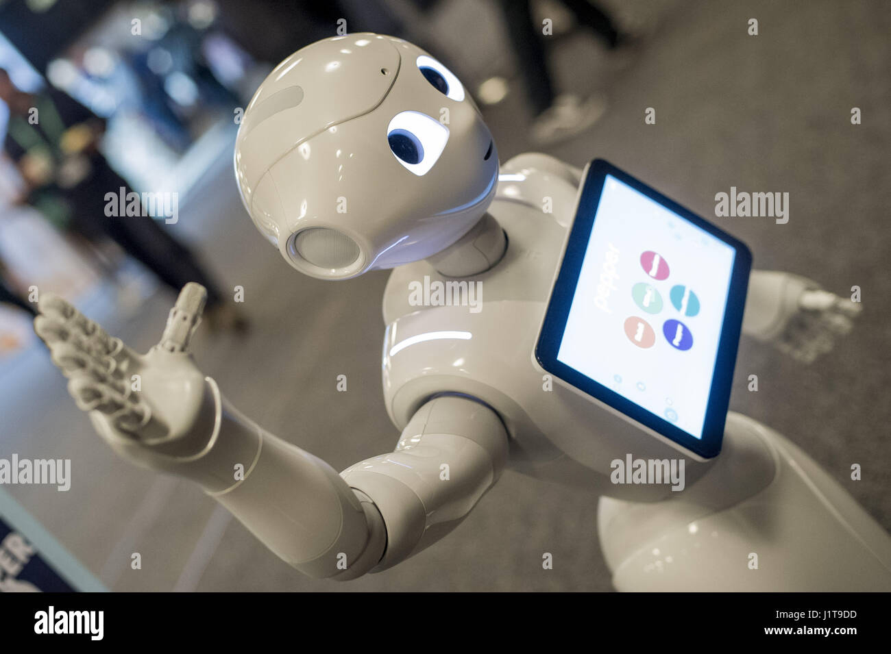 "Pepper" by Soft Bank Robotics is a human interaction robot used in ...