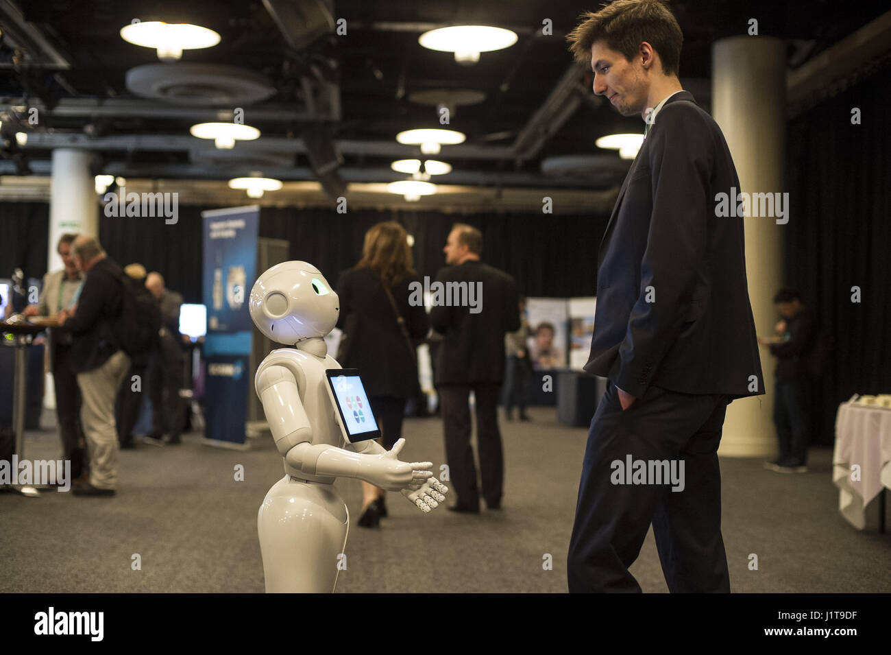 "Pepper" by Soft Bank Robotics is a human interaction robot used in ...