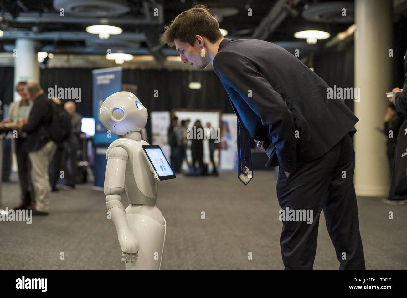 "Pepper" by Soft Bank Robotics is a human interaction robot used in ...