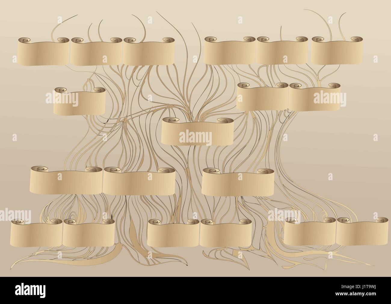 genealogy. abstract family tree illustration Stock Vector Image & Art ...