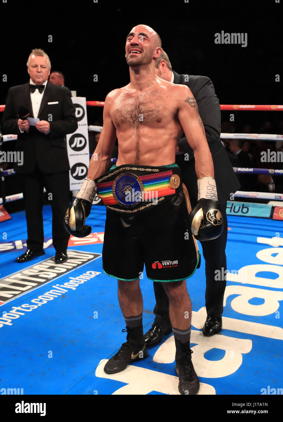 Sean Dodd celebrates beating Lee Appleyard Vacant Commonwealth ...