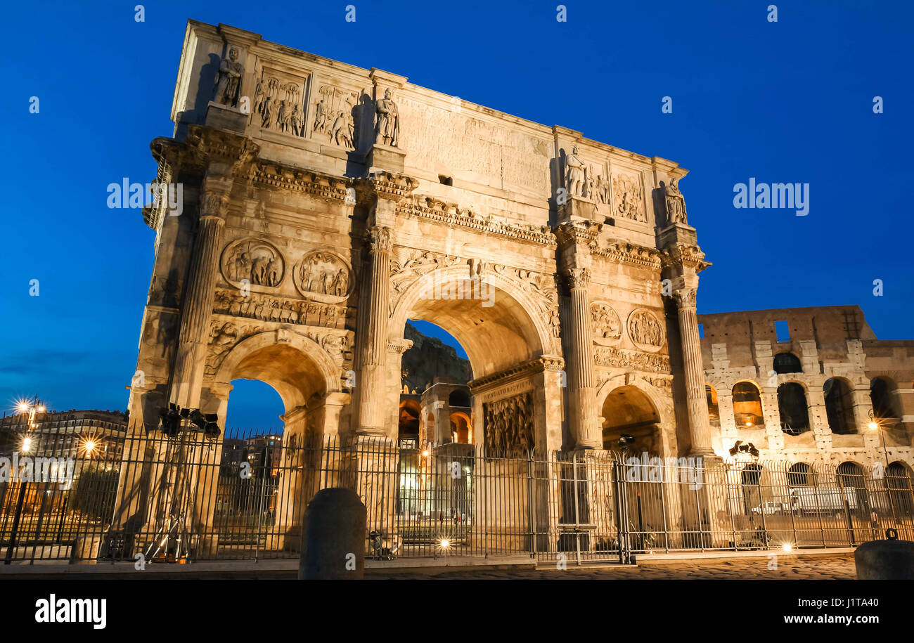 Colosseo the colosseum ancient triumphal arch of constantine arc hi-res ...