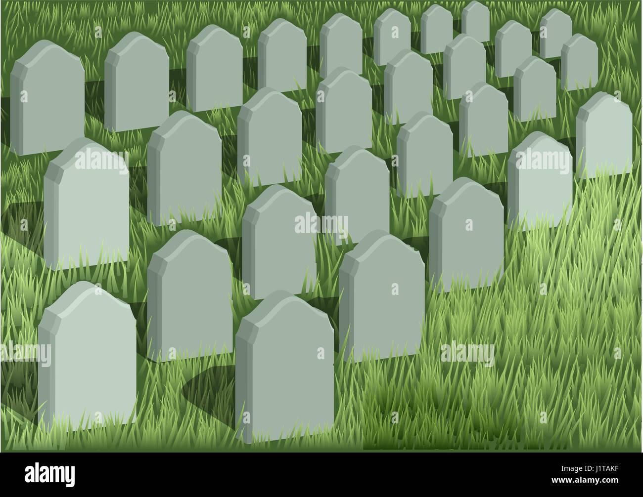 Grave yard Stock Vector Images - Alamy