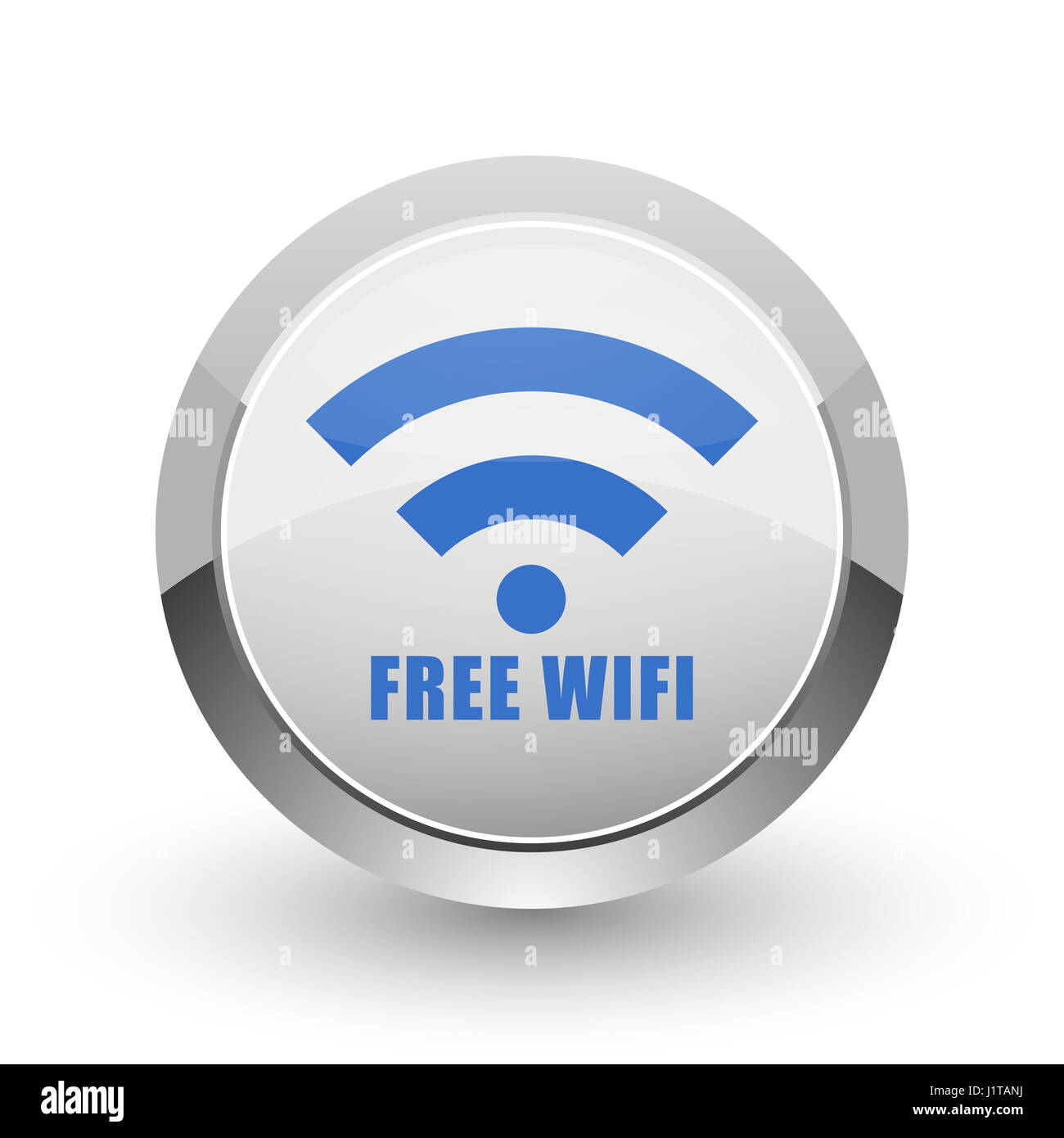 Wifi symbol silver hi-res stock photography and images - Alamy