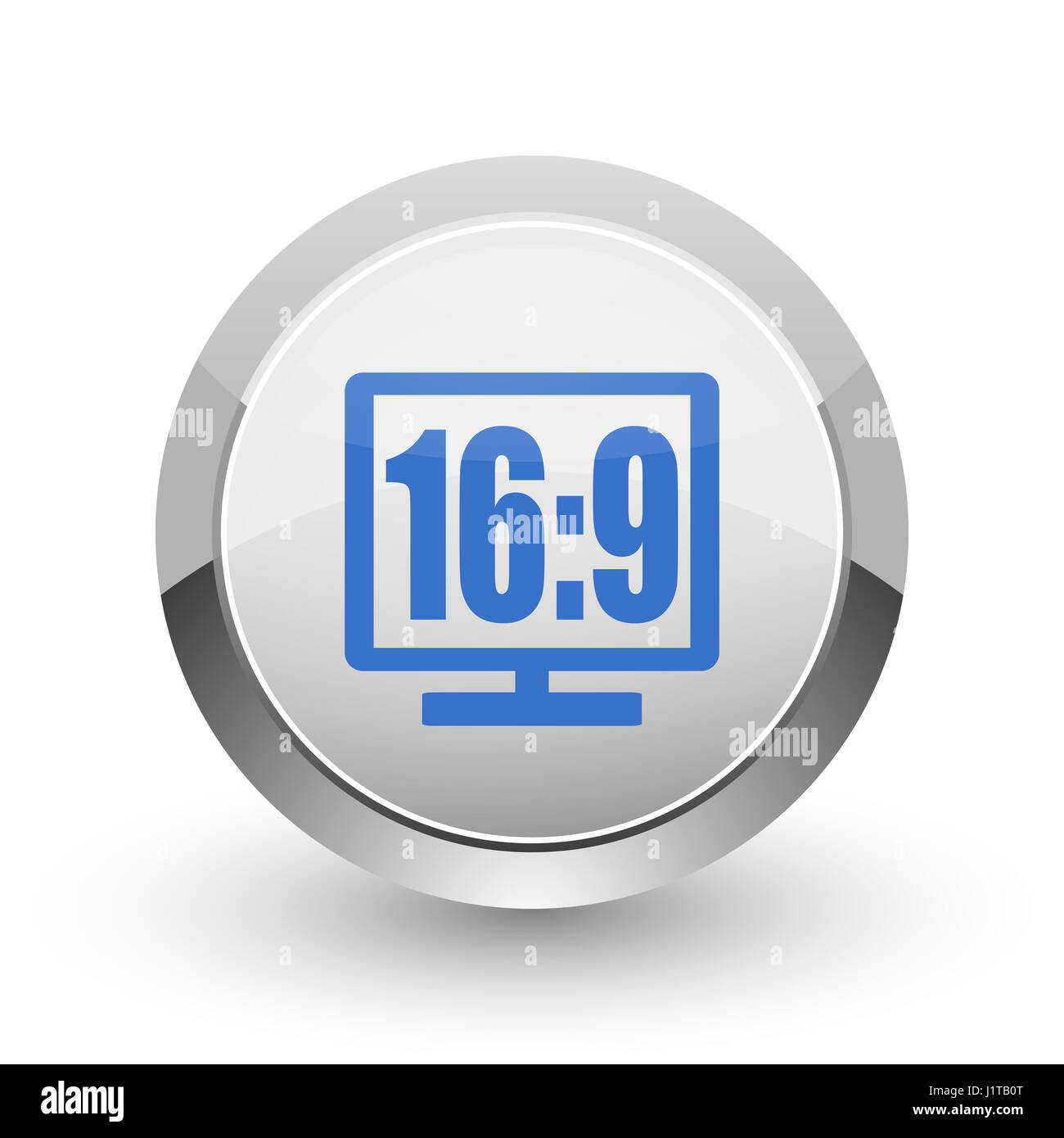 16 9 display chrome border web and smartphone apps design round glossy ...