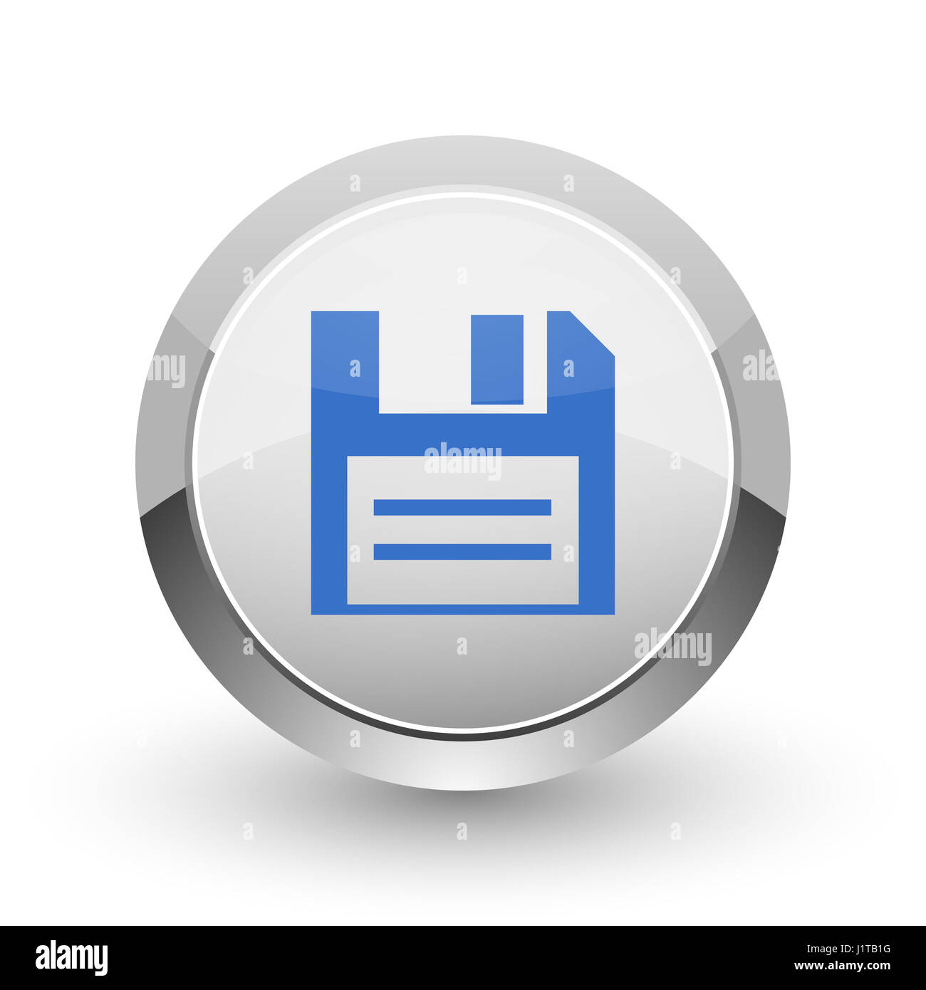 Disk chrome border web and smartphone apps design round glossy icon ...
