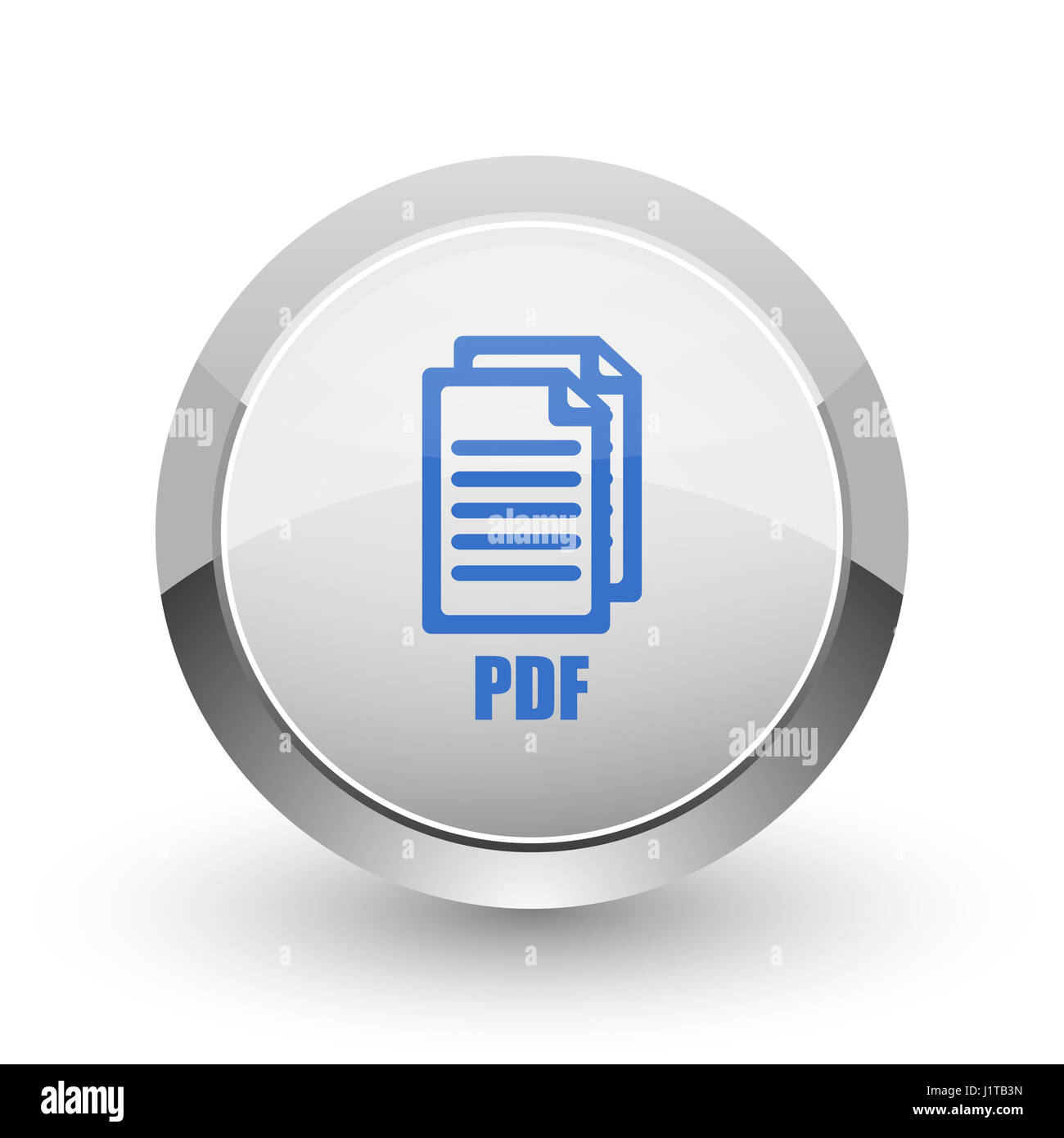 Pdf chrome border web and smartphone apps design round glossy icon ...
