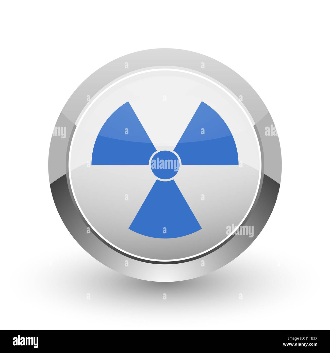 Radiation chrome border web and smartphone apps design round glossy ...