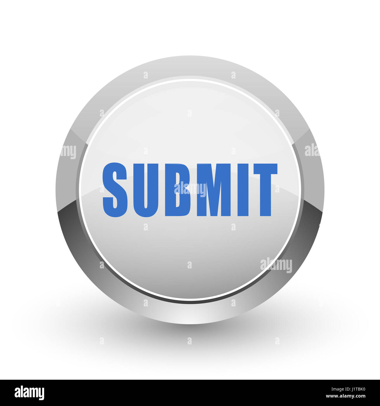 Submit chrome border web and smartphone apps design round glossy icon ...