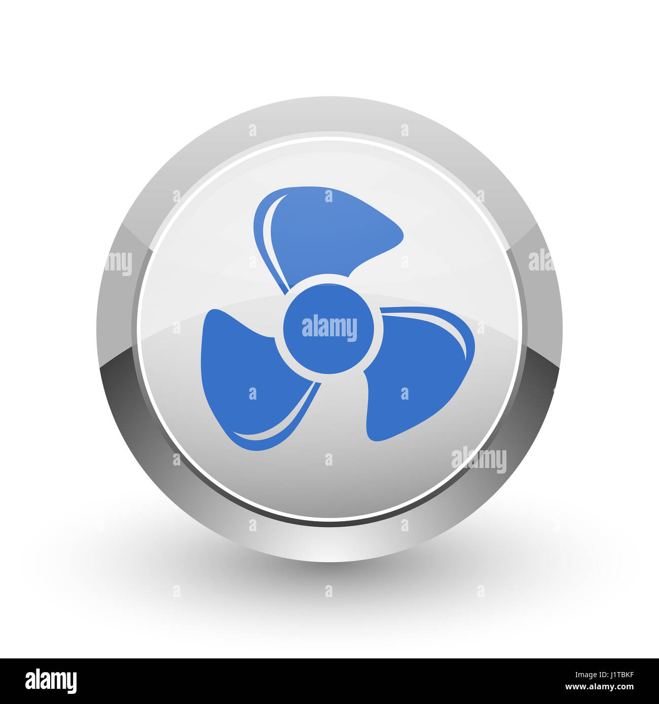 Fan icon metallic internet button hi-res stock photography and images ...