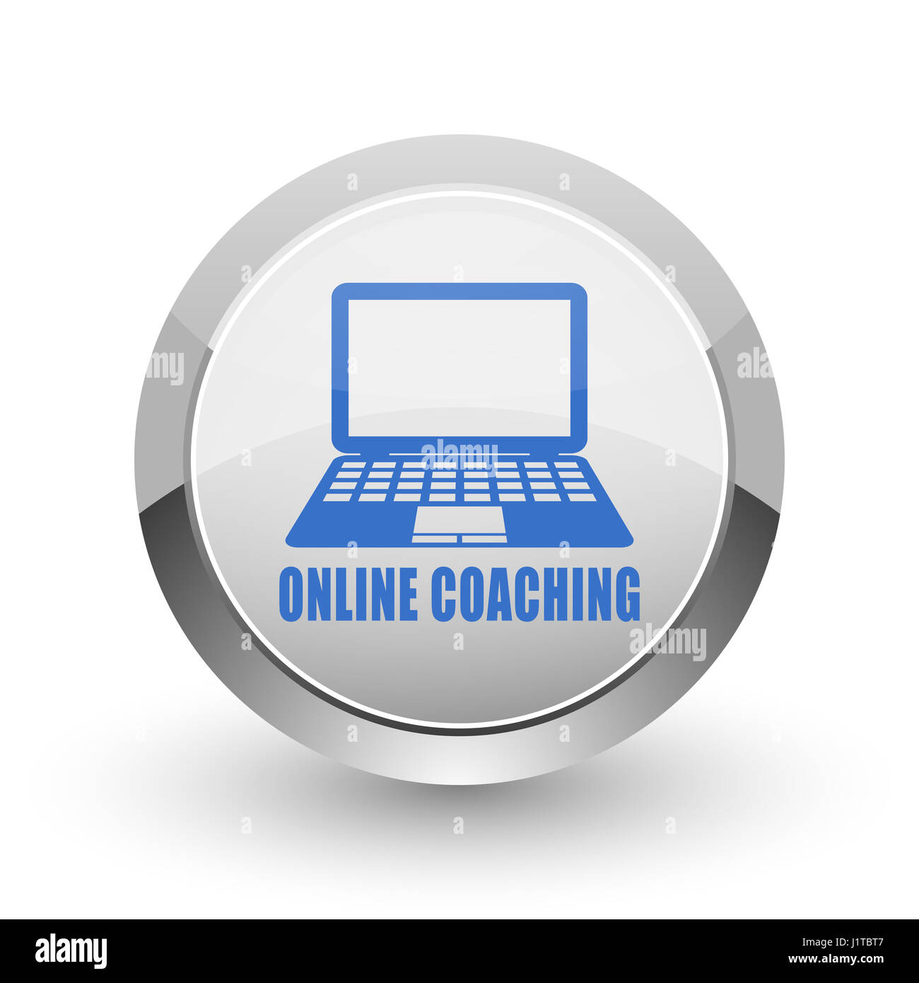 Online coaching chrome border web and smartphone apps design round ...