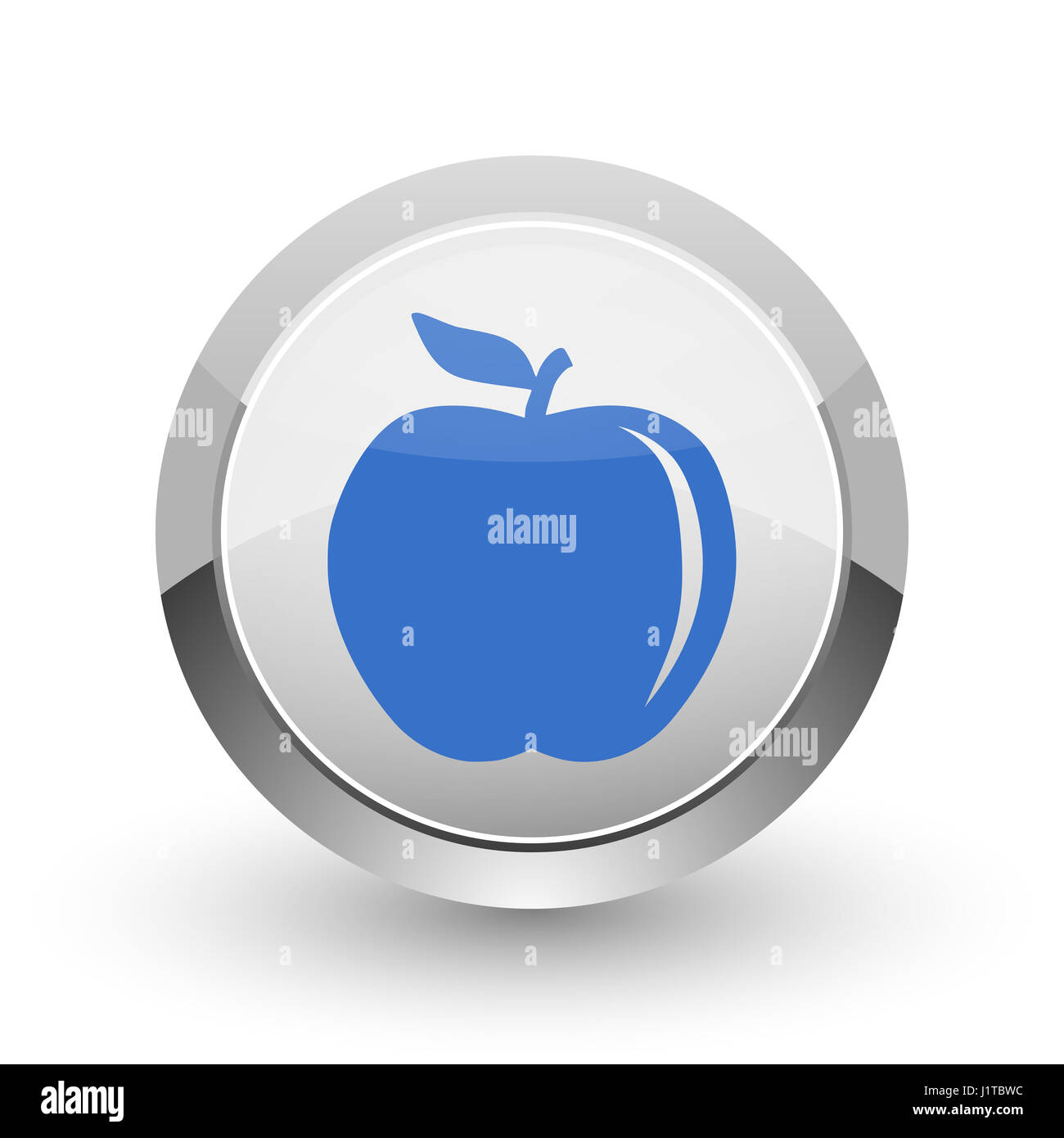 Chrome apple symbol hi-res stock photography and images - Alamy