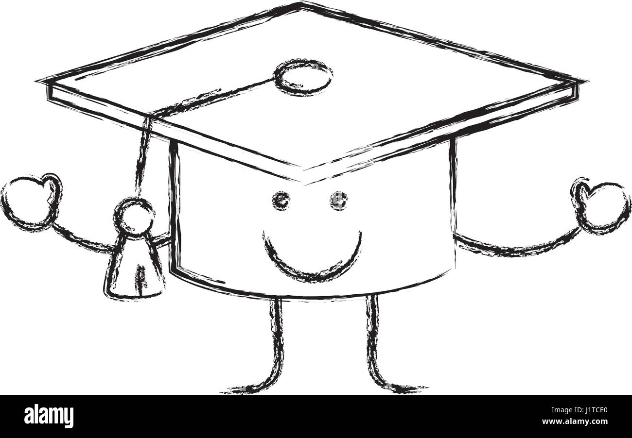 happy graduation cap icon Stock Vector Image & Art - Alamy
