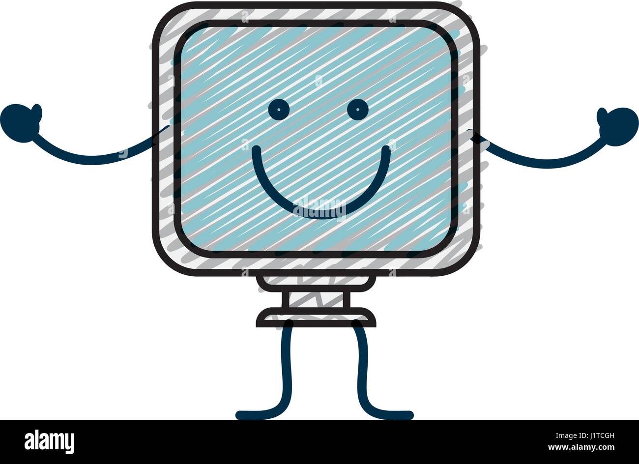 happy computer icon Stock Vector Image & Art - Alamy