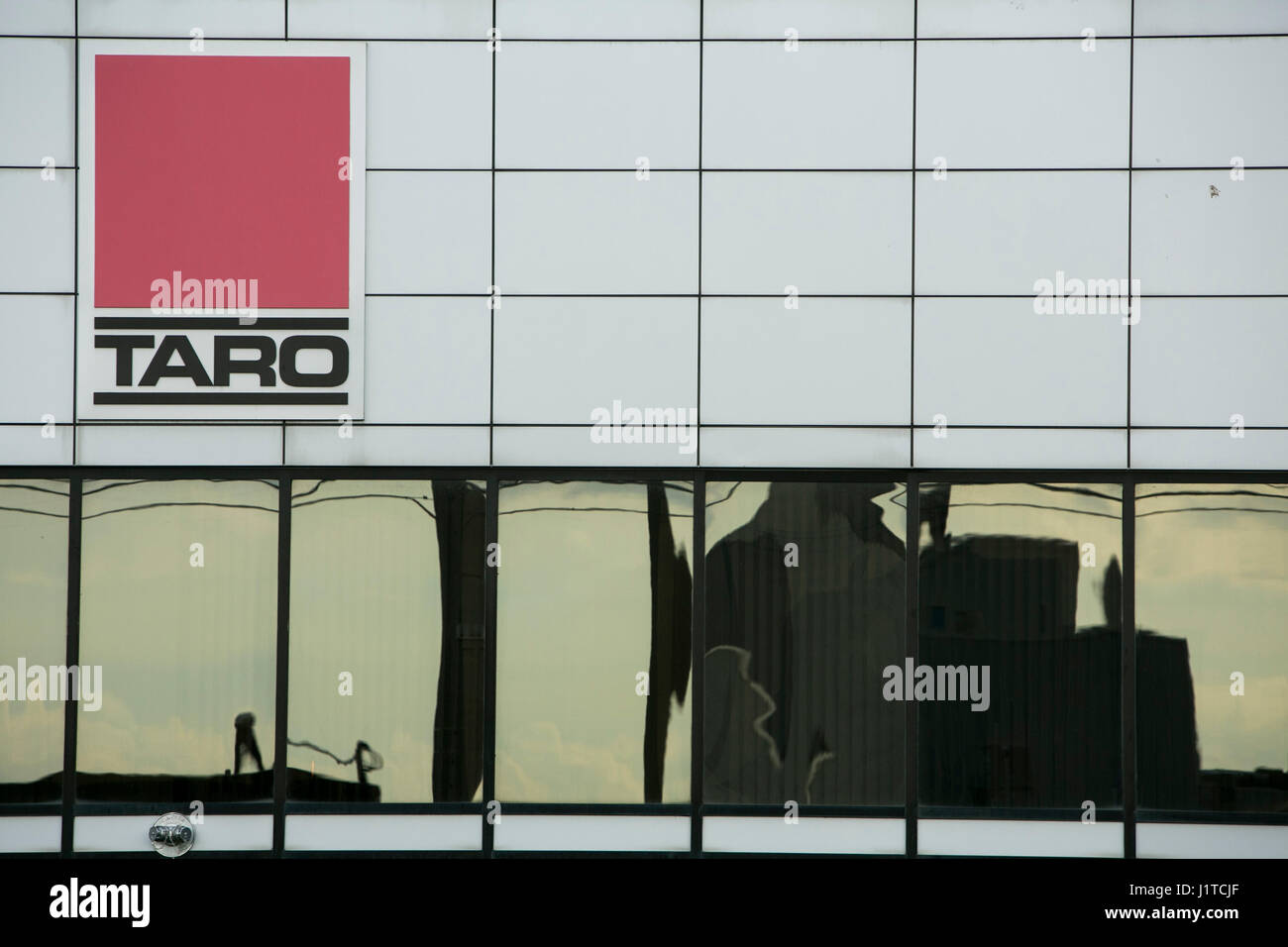 A logo sign outside of a facility occupied by Taro Pharmaceutical ...