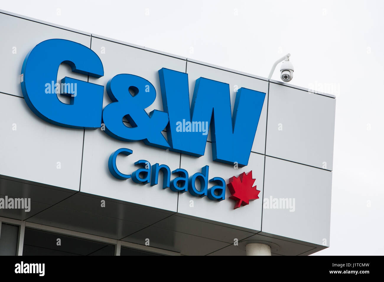 A logo sign outside of facility occupied by G&W Electric in Brampton ...