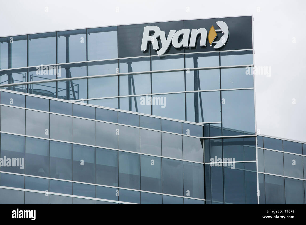 A logo sign outside of a facility occupied by Ryan LLC in Mississauga ...