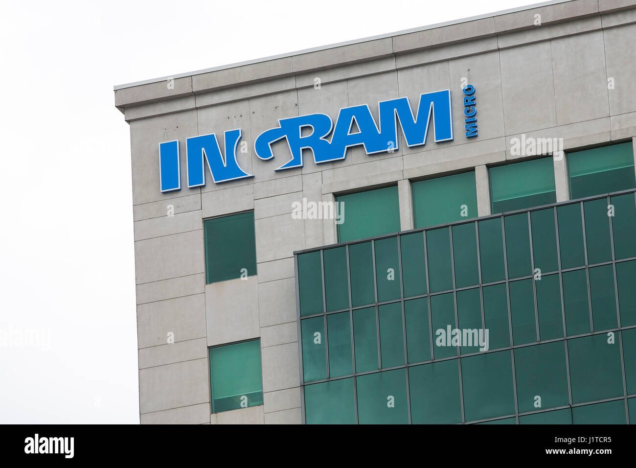 A logo sign outside of a facility occupied by Ingram Micro in ...