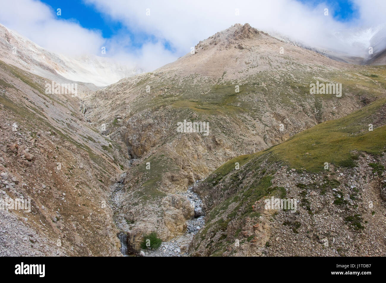 River valley in the high mountains Stock Photo - Alamy
