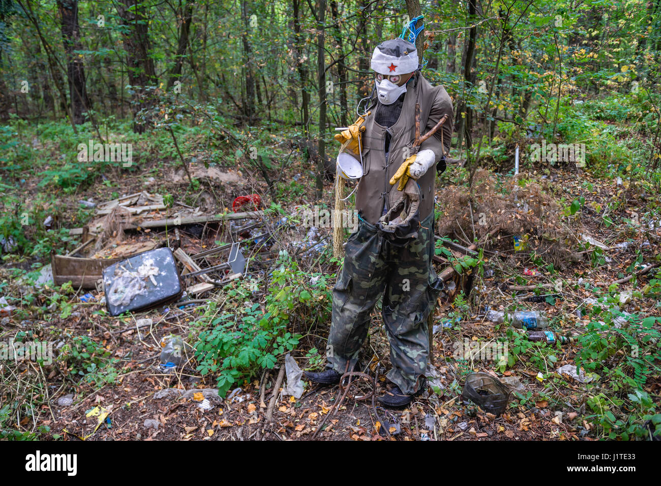 Dummy in Chernobyl-2 military base, Chernobyl Nuclear Power Plant Zone ...