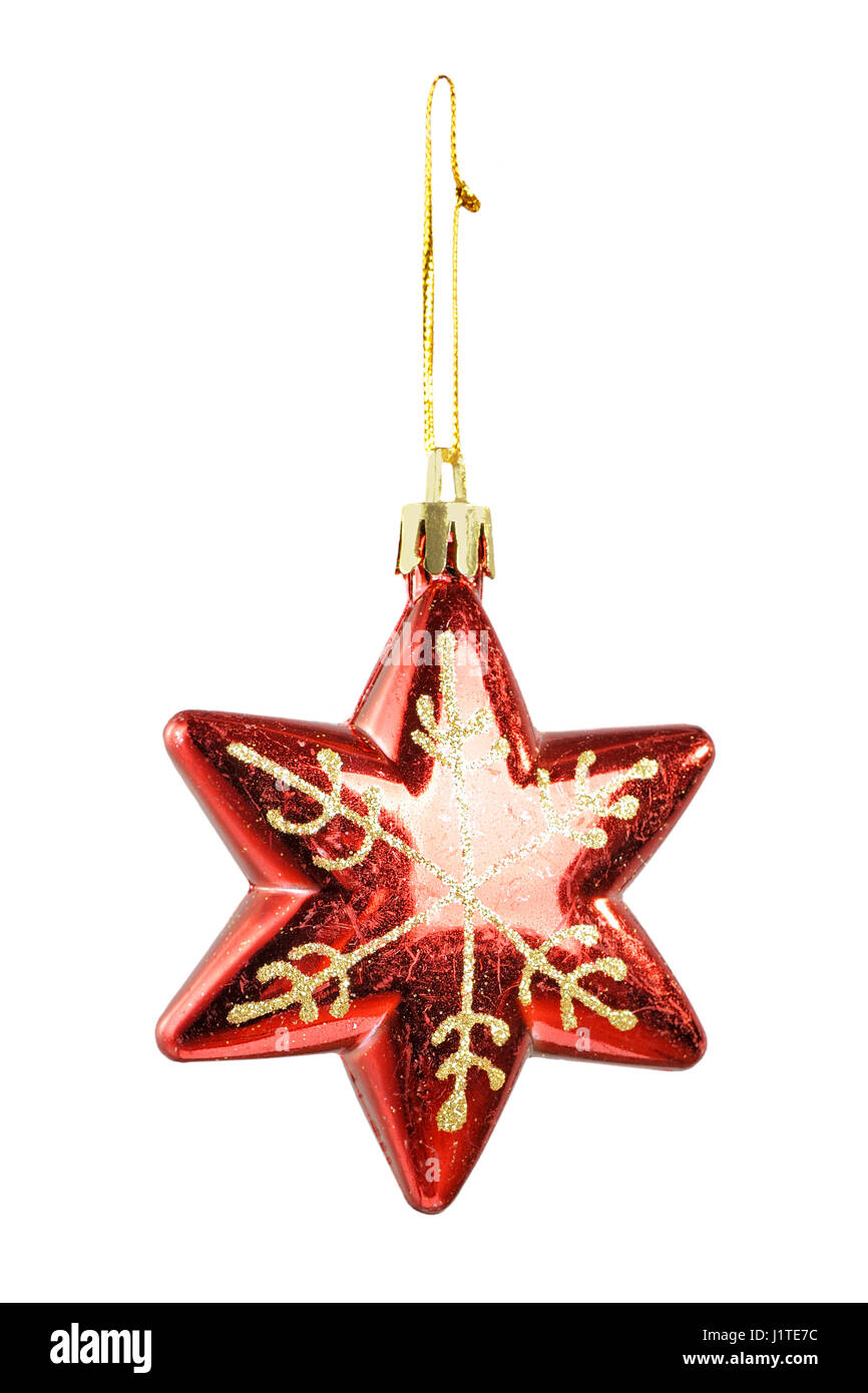 Christmas star toy isolated Stock Photo - Alamy
