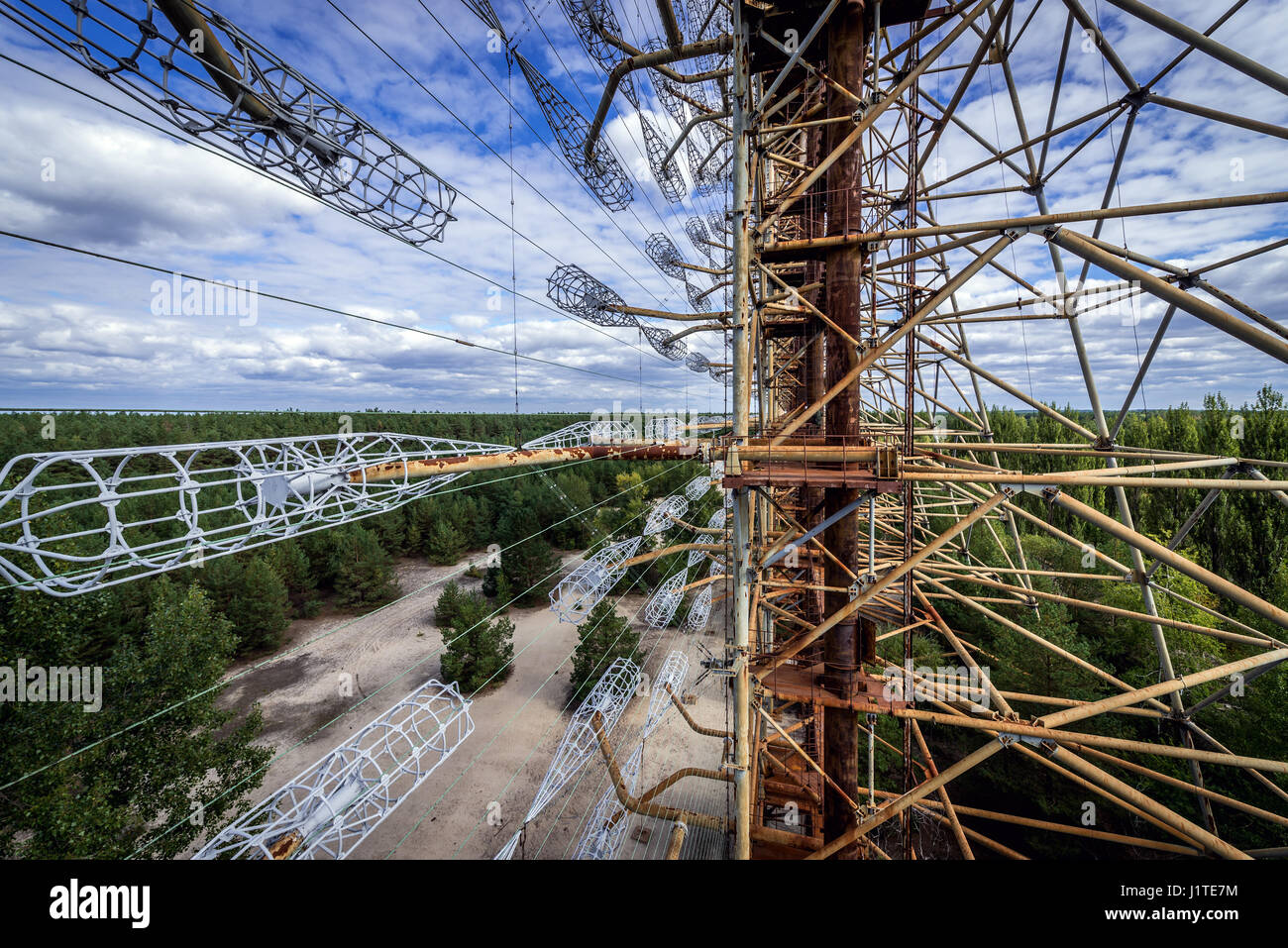 Old Soviet radar system called Duga in Chernobyl-2 military base ...