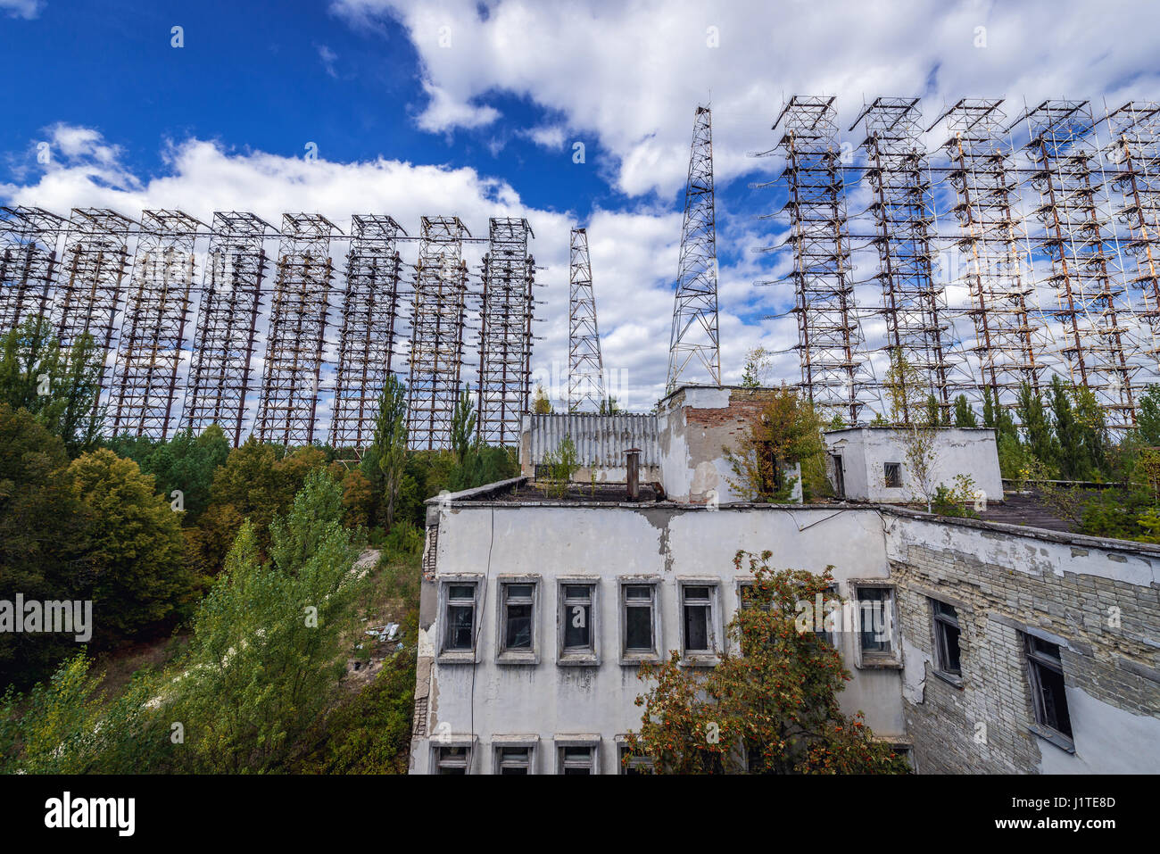 Old Soviet radar system called Duga in Chernobyl-2 military base ...