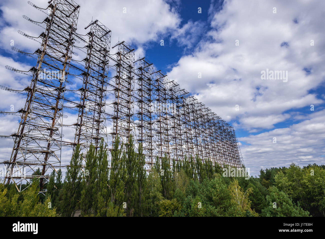 Old Soviet radar system called Duga in Chernobyl-2 military base ...